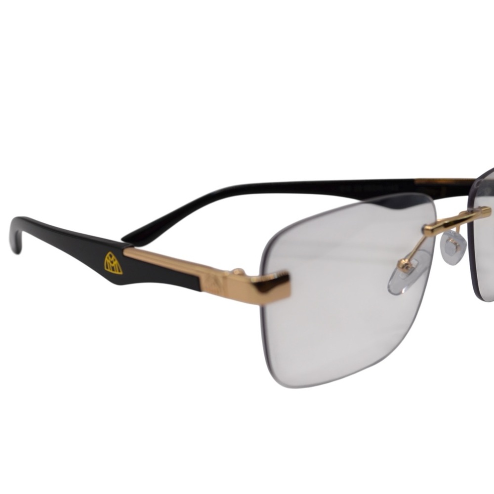 Maybach Men’s Rimless Transition Blue Blocker Glasses… - Gem